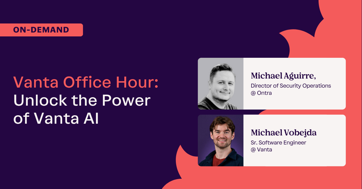 Introducing the all-new Vanta AI Agent to supercharge GRC teams | Vanta